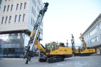China Jinke JK820 Heavy-Duty Crawler DTH Drilling Rig 105-165mm For Large Quarry Mining Blast Hole Drilling for sale