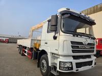 China SHACMAN F3000 6X4 25Ton Straight Boom Truck Crane 340HP WP10 Engine 5-Section 41m Telescopic Boom for sale