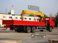 China SHACMAN F3000 6x4 Knuckle Boom Crane Truck 12 Ton Folding Hydraulic Crane 340HP Weichai Engine 12.00R20 for sale
