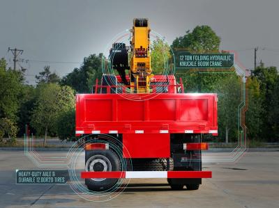 China SHACMAN F3000 6x4 Knuckle Boom Crane Truck 12 Ton Folding Hydraulic Crane 340HP Weichai Engine 12.00R20 for sale