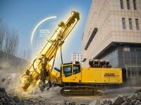 China Jinke JK830 Heavy Duty Crawler DTH Drill Rig 165mm Max Hole Diameter Diesel Quarry Blast Hole Drilling for sale
