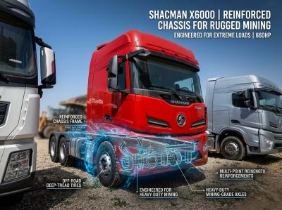 China Shacman X6000 6x4 Heavy Duty Tractor Truck 660HP Mining Semi Trailer Head AMT for sale