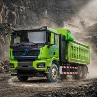 China 580kW Shacman X5000e 6x4 Electric Mining Dump Truck 400kWh CATL Battery Reinforced Body 40 Ton Payload for sale