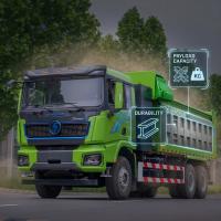 China 580kW Shacman X5000e 6x4 Electric Mining Dump Truck 400kWh CATL Battery Reinforced Body 40 Ton Payload for sale