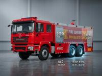 China SHACMAN F3000 6x4 Foam Fire Truck 6000L Water 3000L Foam Tank Weichai WP10 340HP CB10/60 Fire Pump for sale