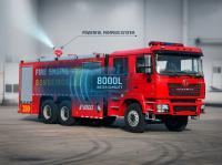 China SHACMAN F3000 6x4 Water Tank Fire Truck 8000L Weichai WP10 340HP CB10/60 Fire Pump for Municipal Brigade for sale