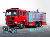 China SHACMAN F3000 6x4 Water Tank Fire Truck 8000L Weichai WP10 340HP CB10/60 Fire Pump for Municipal Brigade for sale