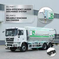 China Compound Feed Delivery Truck SHACMAN F3000 6x4 32CBM Electronic Weighing Multi Bin Lorry Truck for sale