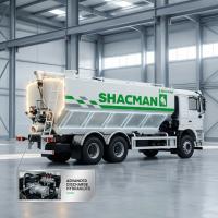 China SHACMAN F3000 6x4 Bulk Feed Transport Truck 38CBM Alloy Body Custom Export Lorry Truck for sale