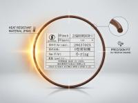 China 2863702X FKM High Temperature Crankshaft Oil Seal for Weichai WP10 WP12 Engine Truck for sale