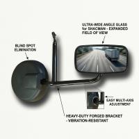 China SHACMAN Truck Convex Blind Spot Rearview Mirror Wide View Safety Accessory for sale