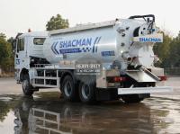 China SHACMAN F3000 6x4 Sewage Suction Truck 15000L Heavy Duty Vacuum Sludge Tanker Euro II for Africa Middle East for sale