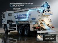 China SHACMAN F3000 6x4 Sewage Suction Truck 15000L Heavy Duty Vacuum Sludge Tanker Euro II for Africa Middle East for sale
