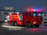 China SHACMAN F3000 6x4 Fire Rescue Truck Emergency Rescue Fire Engine with Equipment Compartment for sale