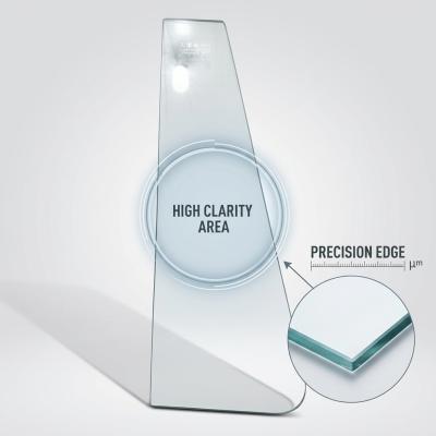 China SHACMAN F3000 Truck Cab Corner Window Glass DZ1600350018 Tempered Quarter Glass Replacement for sale