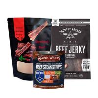 China Food Grade Material Frosted Window Stand Up Pouch Resealable Ziplock Smell Proof Foil Mylar Bags Gravnre Printing Jerky Beef Packaging for sale