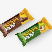 China Disposable Customized Printed Chocolate Bar Mylar Bag 3 Sides Sealed Plastic Packaging Bag Flat Candy Pouch Protein Bar for sale