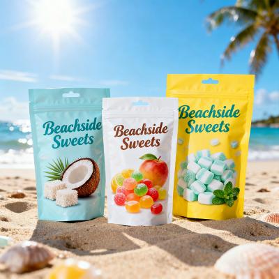 China Food Grade PET VMPET PE Plastic Bag Personalized Custom Packaging Printing Recyclable Repeat Seal Candy Bar Chocolate Stick for sale