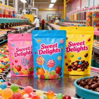 China Food Grade PET VMPET PE Plastic Bag Personalized Custom Packaging Printing Recyclable Repeat Seal Candy Bar Chocolate Stick for sale