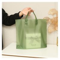 China Food Snacks Packaging Custom LDPE Soft Ring Plastic Shopping Tote Bag Reusable Printed U-shaped Handle Mylar Bag for sale