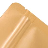 China Food Grade Material Kraft Paper Bag Printed Frosted Stand Up Pouch Custom Order Eco Biodegradable Ziplock Food Packaging Bags for sale