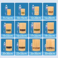 China Food Grade Material Kraft Paper Bag Printed Frosted Stand Up Pouch Custom Order Eco Biodegradable Ziplock Food Packaging Bags for sale