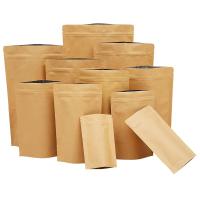 China Customized Color Eco Biodegradable Kraft Paper Ziplock Bag Stand Pouch Snack Beef Jerky Packaging Mylar Food Packaging Plastic Bag Custom Order for sale