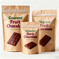 China Self Adhesive Seal Food Industrial Laminated Paper Bag with Window Potato Chips Nut Chocolate Bar Packaging Kraft Paper for sale