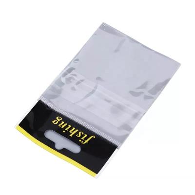 China Customized Size Gravure Printing Soft Fish Lure Plastic Bag Recyclable Glossy Flat Pouch Tackle Bait Bags Plain Model Number for sale
