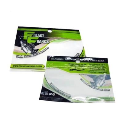 China Recyclable Custom Fishing Lure Bait Pouch Aluminum Foil Plastic Packaging Soft Fishing Lure Reusable Zipper Bags Hanging Lure Pack for sale