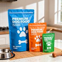 China Biodegradable Digital Printing HD Full Color Packaging Bag Smell Proof Aluminum Foil Zipper Customized Size Dog Food Pet Food Pouch for sale