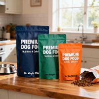 China Biodegradable Digital Printing HD Full Color Packaging Bag Smell Proof Aluminum Foil Zipper Customized Size Dog Food Pet Food Pouch for sale