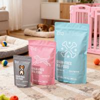China Gravure Printing Custom Food Grade Dog Food Packaging Plastic Bag Lock Freshness Care Pet Food Safe Consumption Old Dog for sale