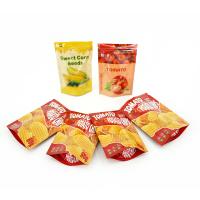 China Gravure Printing Custom Printed Snack Potato Chip Packaging Bags Various Sizes Multi Color Multi Flavor Zip Closure for sale