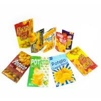 China Gravure Printing Custom Printed Snack Potato Chip Packaging Bags Various Sizes Multi Color Multi Flavor Zip Closure for sale
