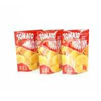 China Recyclable Customized Printed Plastic Snack Stand Pouch Zipper Tear Notch Food Grade Mylar Potato Chips Almond Food Bags for sale