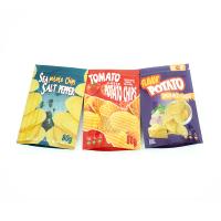 China Recyclable Customized Printed Plastic Snack Stand Pouch Zipper Tear Notch Food Grade Mylar Potato Chips Almond Food Bags for sale
