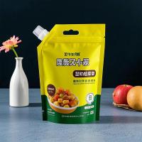 China PET VMPET PE Material Pizza Packaging Bags Special Shape Plastic Zipper Pouches 50ml 100ml 500ml Juice Soft Drinks Fruit Juices for sale