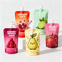 China Customized Color Food Grade Stand Up Pouch Smell Proof Biodegradable Nozzle Bag 150 300ml 2.5L Shape Juice Jelly Milk Detergent Packaging for sale