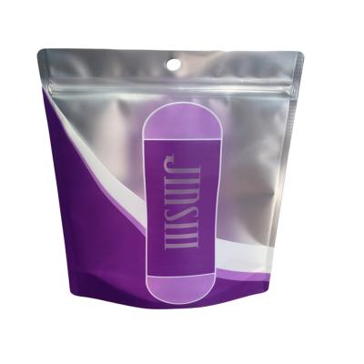 China T-Shirt Bag Custom Plastic Resealable Packaging Pouch Plastic Mylar Smell Proof Suitable Underwear T-Shirts Clothing for sale