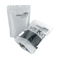 China T-Shirt Bag Custom Plastic Resealable Packaging Pouch Plastic Mylar Smell Proof Suitable Underwear T-Shirts Clothing for sale