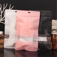 China T-Shirt Bag Custom Plastic Resealable Packaging Pouch Plastic Mylar Smell Proof Suitable Underwear T-Shirts Clothing for sale
