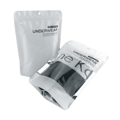 China Waterproof Zipper Bag Custom Mylar Reusable Seal Plastic Pouch Customer Logo Printing for Clothing Underwear TShirts Pantyhose Hats for sale