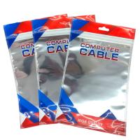 China Custom Order Plastic Zipper Bag Offering Transparent Window for Data Cable Packing Stand Up Hanger Phone Cases Packaging Bags for sale
