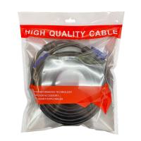 China Gravure Printing Customized Cable Plastic Zipper Bag Clear Window Data Cable Packing Consumer Electronics Packaging Bags for sale