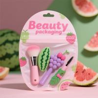 China PE Plastic Custom Order Accepted Food Grade Mylar Ziplock Plastic Bag Various Beauty Packaging Face Brush Mirror Pouch for sale