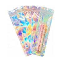 China Food Industrial Customized Transparent Holographic Mylar Film Biodegradable Plastic Zipper Bag Recyclable Aluminum Foil Bag Gravure Printing for sale