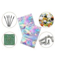 China Food Industrial Customized Transparent Holographic Mylar Film Biodegradable Plastic Zipper Bag Recyclable Aluminum Foil Bag Gravure Printing for sale