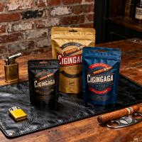 China PET AL PE Material Structure Custom Matte Cigar Packaging Bag Temperature Control Fragrance Protection Food Grade Aluminum Foil Plastic Packaging for sale