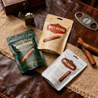 China Pet Vmpet Pe Material Structure Zip Lock Top Custom Printed Food Grade Stand Up Mylar Bag Packaging Cigar Tobacco Bag Recyclable for sale
